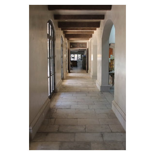 Reclaimed French Limestone Barr Gris - Mediterranean - Hall - Other ...