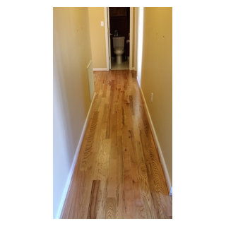 Red Oak Floors #2 Common Sanded & Finished - Traditional - Hall - Other ...