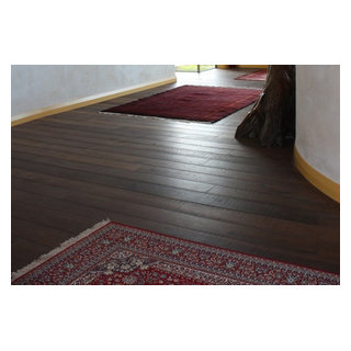 Saw-marked Roasted Oak Flooring - Craftsman - Couloir - Auckland - par ...