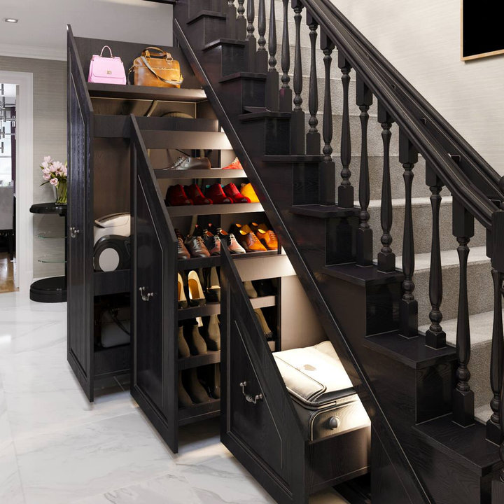 Under Stairs Shoe Storage - Photos & Ideas | Houzz