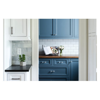 Walnut Butcher Block Pantry Counter - Transitional - Hall - Cleveland ...