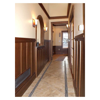 Wood Panneled Hallway - Traditional - Hall - New York - by Campbell's ...