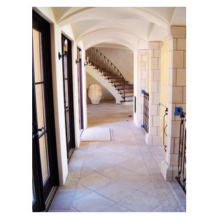 Wrought Iron Rotunda Railing - Mediterranean - Hallway & Landing - Los ...