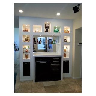 Ajay & Mira Vakil - Contemporary - Home Bar - Las Vegas - by Pravin ...