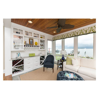 Alcove Dry Bar - Beach Style - Home Bar - Baltimore - by Choptank ...