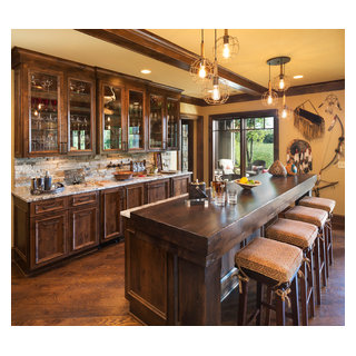 Asian-Inspired in Wayzata - Asian - Home Bar - Minneapolis - by John ...