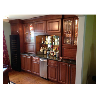 Bar Wall Entertainment Center - Traditional - Home Bar - Philadelphia ...