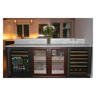 Bars - Contemporary - Home Bar - New York - by Ginny Capo | Houzz