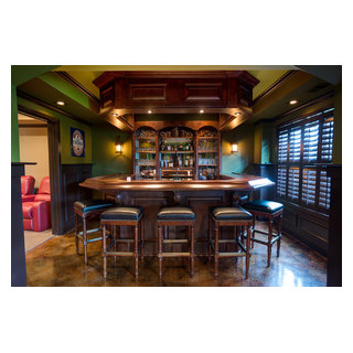 Bars - Traditional - Home Bar - Atlanta - by Green Basements ...