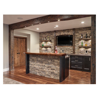 Basement Bar - Arts & Crafts - Home Bar - Other - by Boss Design Ltd ...