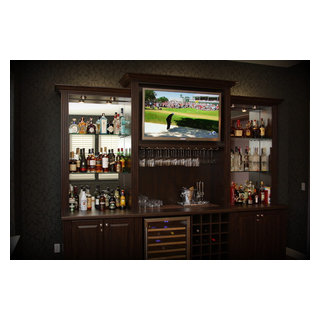 Billiard Room Refreshment Center - Traditional - Home Bar - San ...