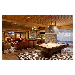 Bronze Metal Pool Table by MITCHELL Pool Tables - Farmhouse - Home Bar ...