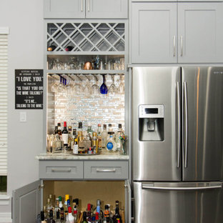 75 Beautiful Dry bar with Glass Tile Backsplash Pictures & Ideas ...