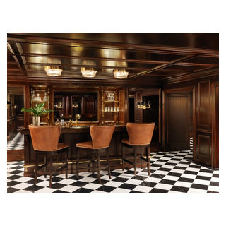 Chalet De Sept-Lower Level Bar - Traditional - Home Bar - St Louis - by ...