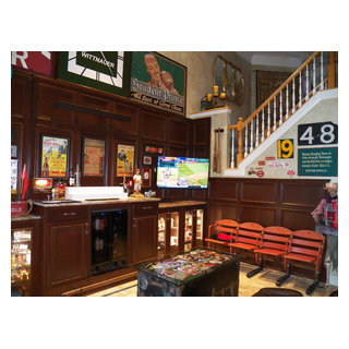 Cincinnati Reds Fan Custom Maple Sports Bar in Liberty Township ...