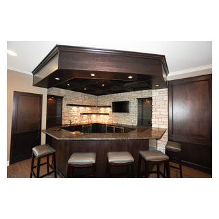 Custom Bars & Mill work - Traditional - Home Bar - Detroit - by ...