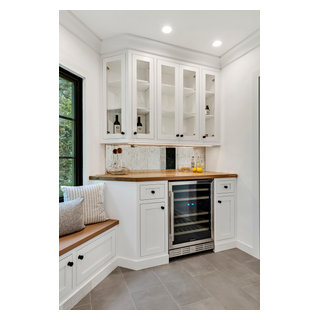 Custom Built ins - Transitional - Home Bar - New York - by Ivory & Oak ...