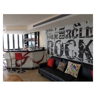 Custom Rock n Roll Wall mural - Modern - Home Bar - Sydney - by Sydney ...