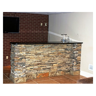 Daco Real Stone Veneer Bar Front - Industrial - Home Bar - Atlanta - by ...
