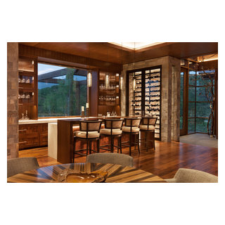 Elk Peak Ranch - Rustic - Home Bar - Denver - by Charles Cunniffe ...