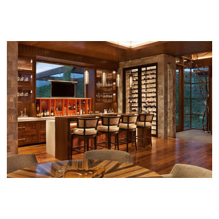 Elk Peak Ranch - Rustic - Home Bar - Denver - by Structural Associates ...