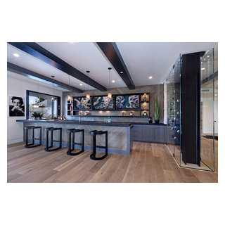 Floating on Glass, In Glass - Contemporary - Home Bar - Los Angeles ...