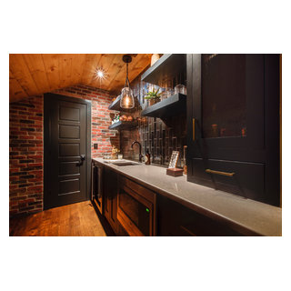 Glenwood Attic - Industrial - Home Bar - Raleigh - by Distinctive ...