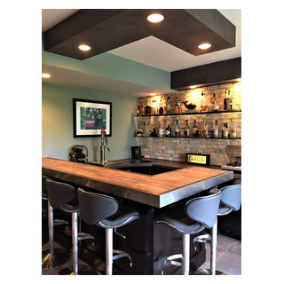 Industrial Bar - Industrial - Home Bar - Other - by Sazz Design | Houzz