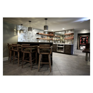 Kingsbridge Estates Remodel - Rustic - Home Bar - St Louis - by Terra ...
