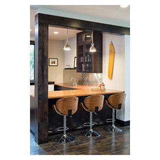 Lakeside Mountain Modern - Farmhouse - Home Bar - Minneapolis - by ...