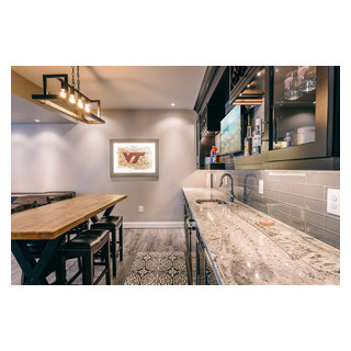 Lorton Media Room | Lorton, VA - Modern - Home Bar - DC Metro - by ...