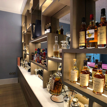 Basement Bar Led Backlit Onyx - Photos & Ideas | Houzz