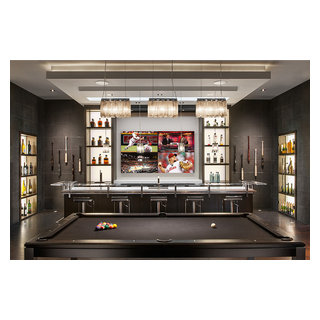 Minimalist Mountainside - Contemporary - Home Bar - Phoenix - by Ownby ...