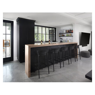 Modern Belle - Farmhouse - Home Bar - Milwaukee - by Colby Construction ...