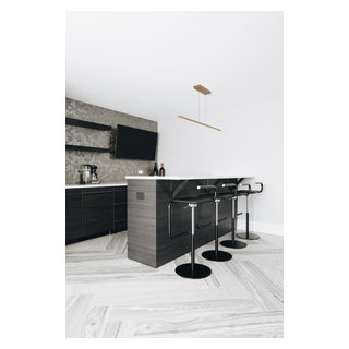 Modern Glam Custom Home - Modern - Home Bar - Chicago - by Charleston ...