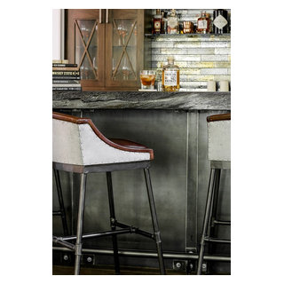 Modern Rustic Bar - Rustic - Home Bar - New York - by k+co LIVING ...