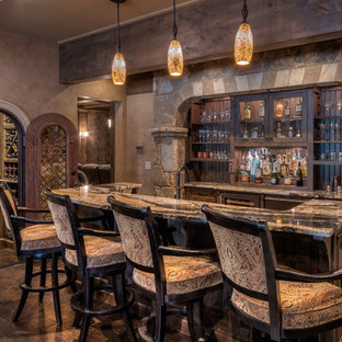 75 Beautiful Large Home Bar with Raised-Panel Cabinets Pictures & Ideas ...