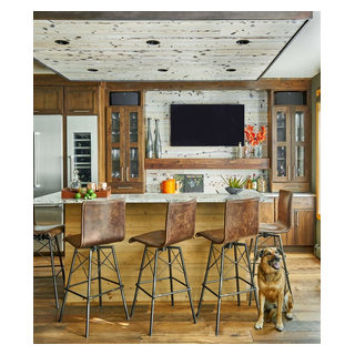 Mountain Man Modern - Rustic - Home Bar - Denver - by Rumor Design ...