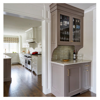 Dining Room Wine & Serving Counter - Transitional - Kitchen - Chicago ...