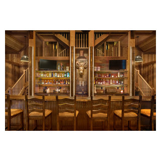 Party Barn - Rustic - Home Bar - Kansas City - by CHC Design-Build | Houzz