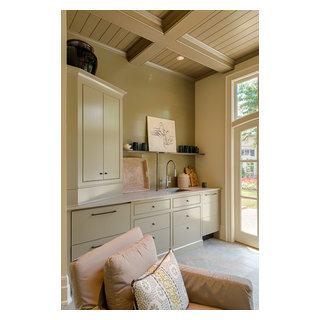 Pool House Renovation - Transitional - Home Bar - Charlotte - by Andrew ...