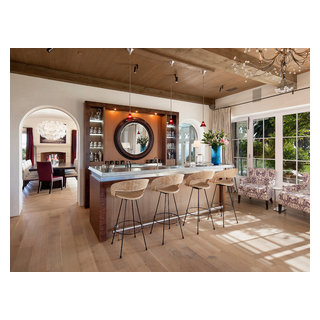 Provence in Hope Ranch - Mediterranean - Home Bar - Santa Barbara - by ...