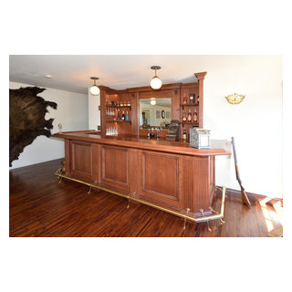 Quartersawn Oak Bar - Victorian - Home Bar - Other - by Unique Design ...
