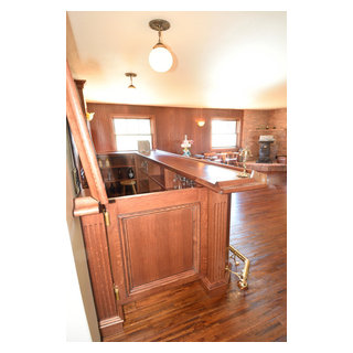 Quartersawn Oak Bar - Victorian - Home Bar - Other - by Unique Design ...