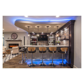 Rec Room Remodel - Contemporary - Home Bar - Cleveland - by Lakeview ...