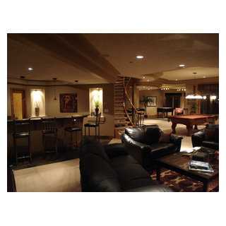 Riverridge Estate - Riverstone Pointe, AB - Transitional - Home Bar ...