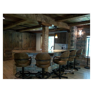 Rustic Bar Area - Rustic - Home Bar - Grand Rapids - by TJP Designs and ...