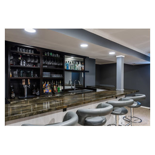 Senate Street Basement - Modern - Home Bar - St Louis - by LU Design ...