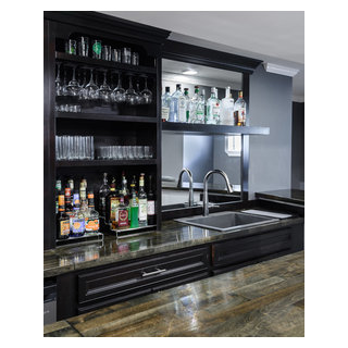 Senate Street Basement - Modern - Home Bar - St Louis - by LU Design ...
