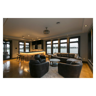 Snag Island Custom Home - Contemporary - Home Bar - Seattle - by ...